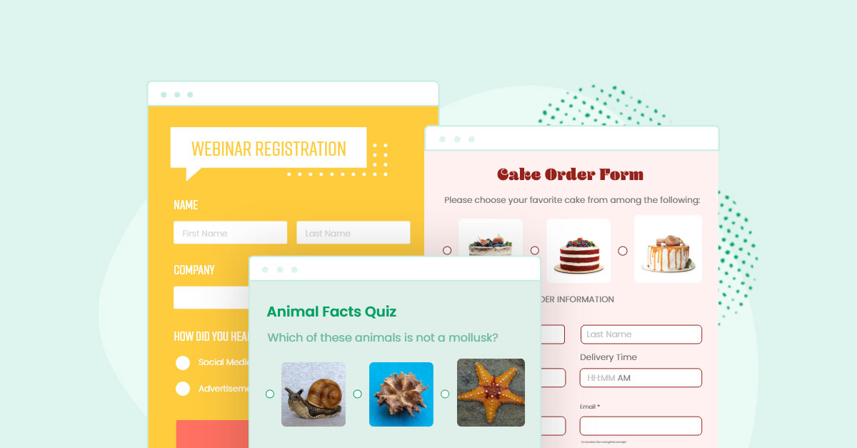 3,000+ Unique Free Online Form Templates | 123FormBuilder